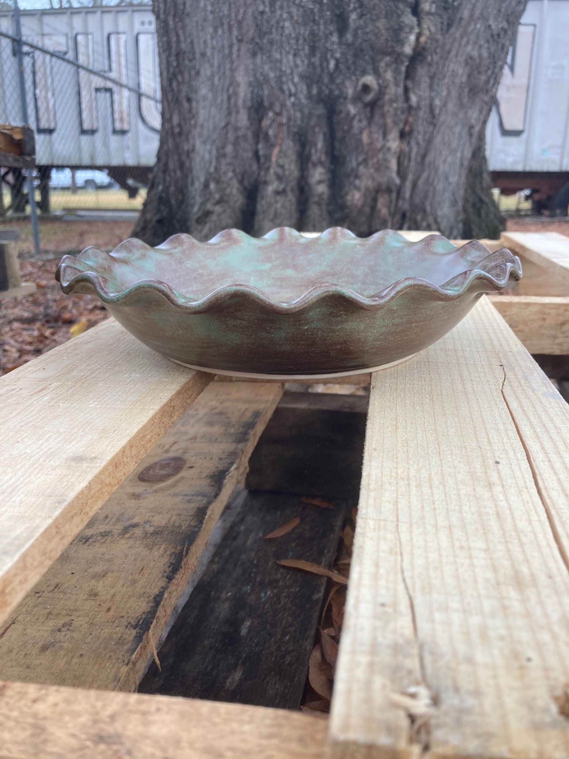 Stoneware Pie Dish | Etsy