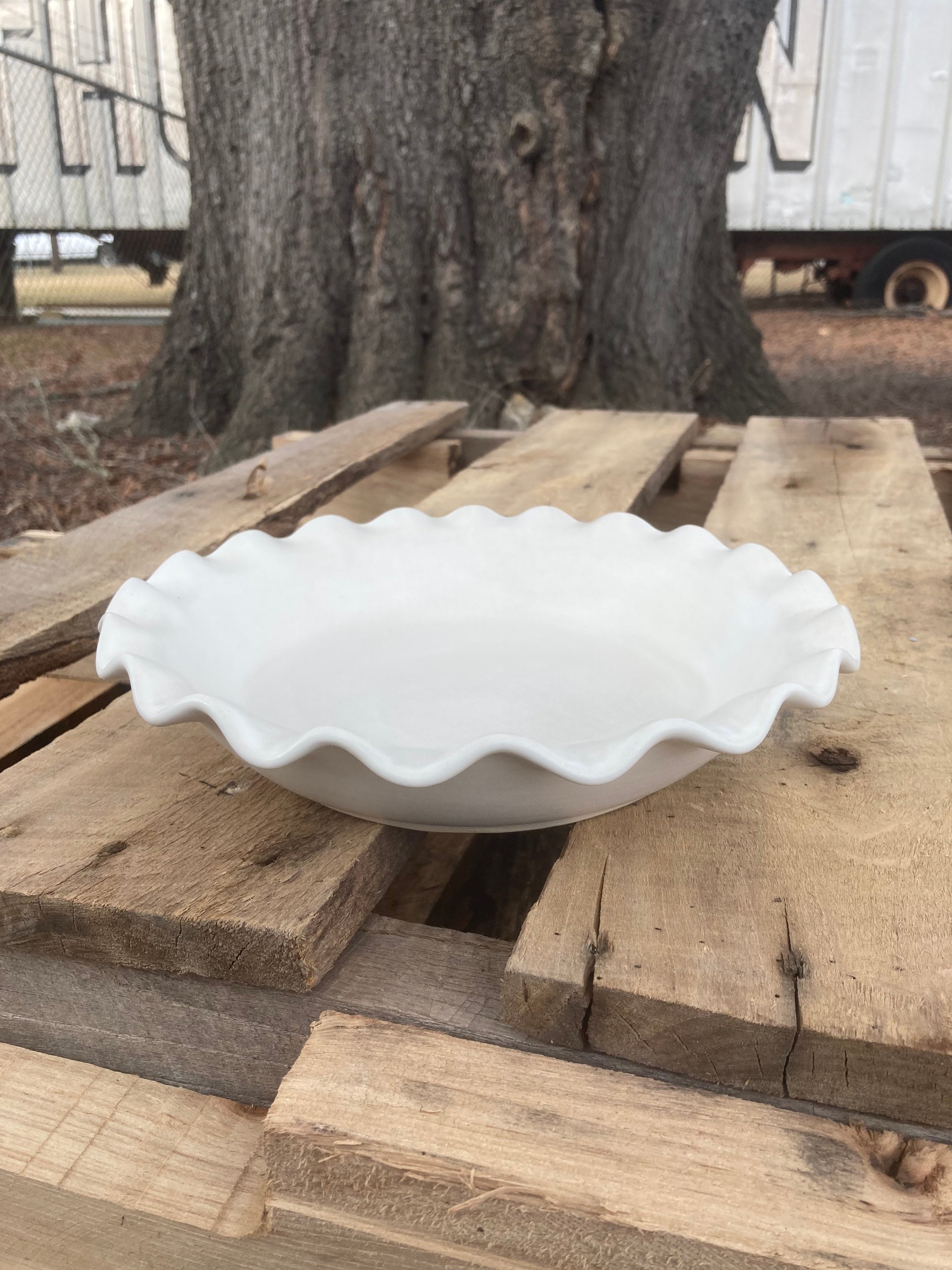 Stoneware Pie Dish - Etsy