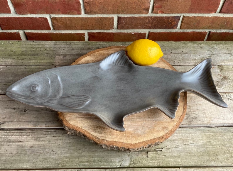 Stoneware Trout Platter - Etsy