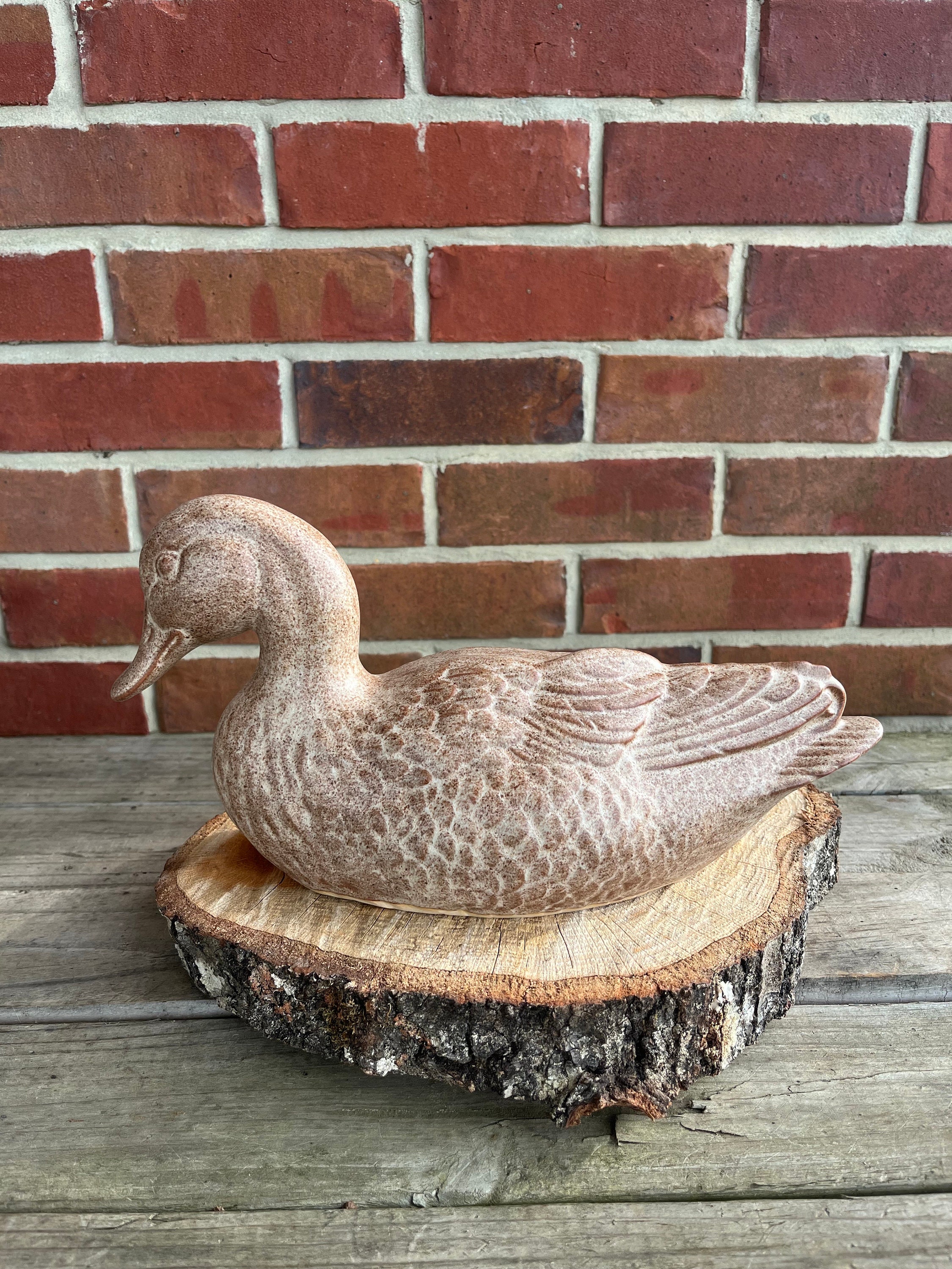 Stoneware Duck - Etsy