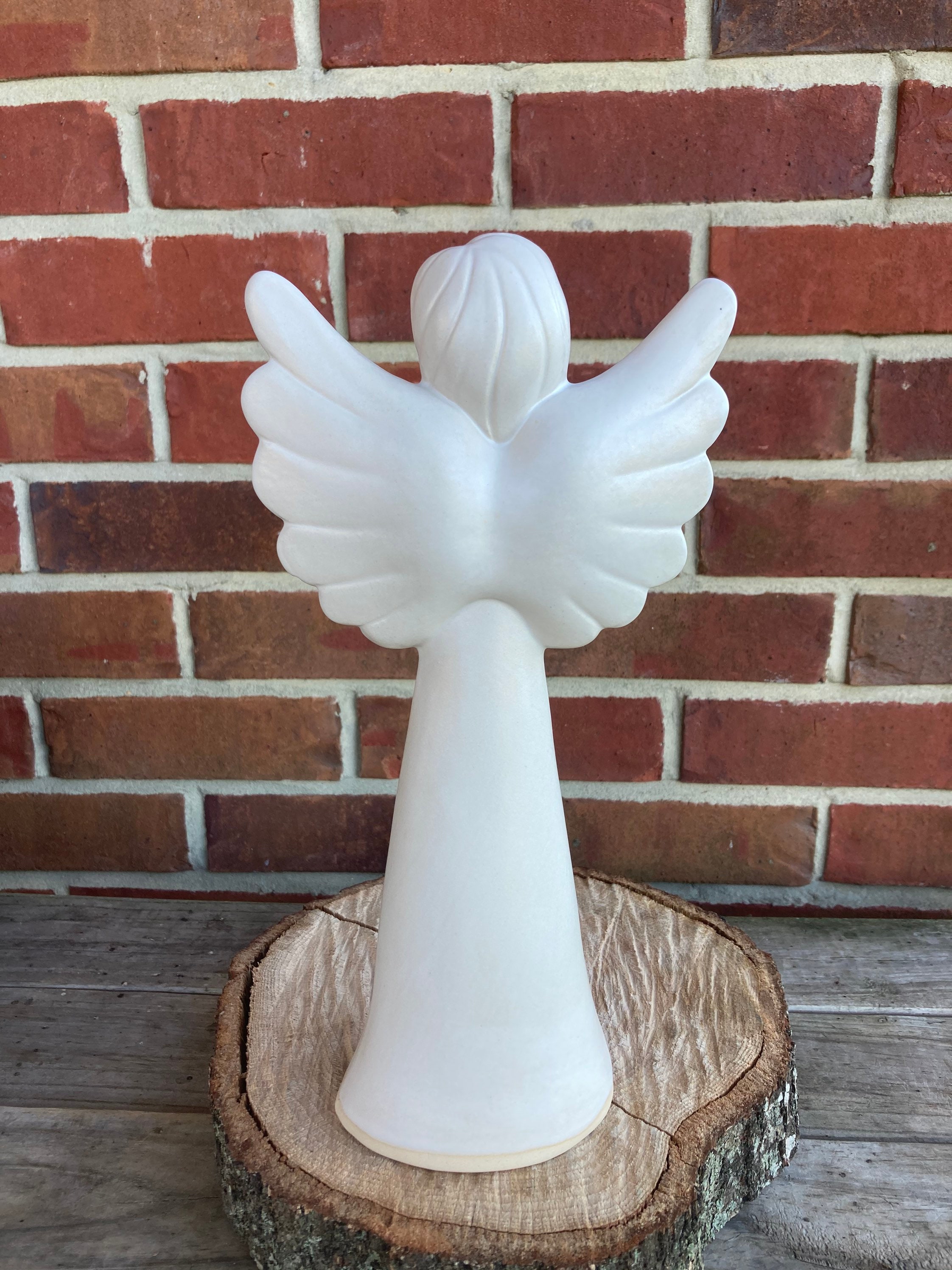 Large Stoneware Angel - Etsy