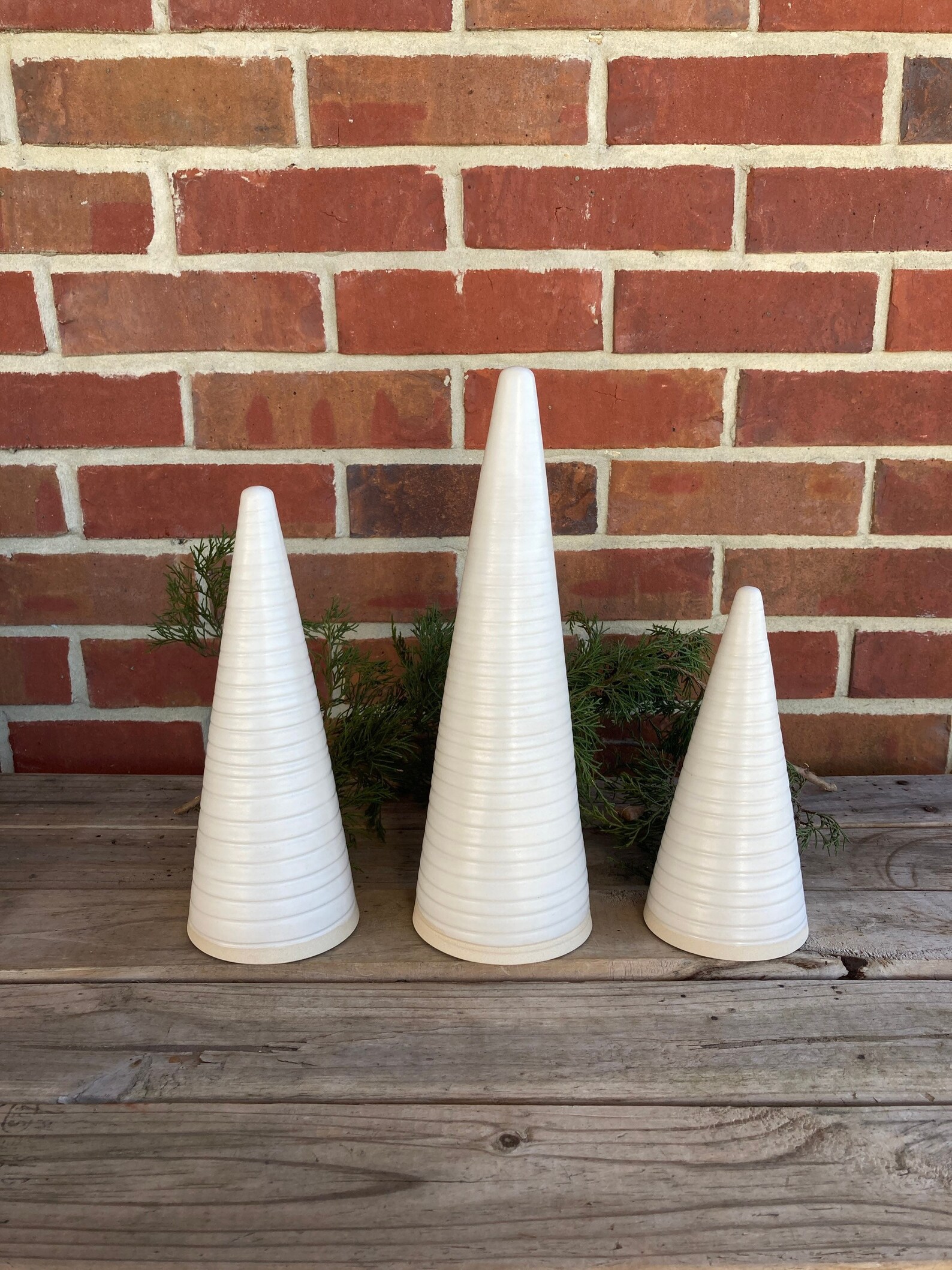 Set of Stoneware Trees - Etsy