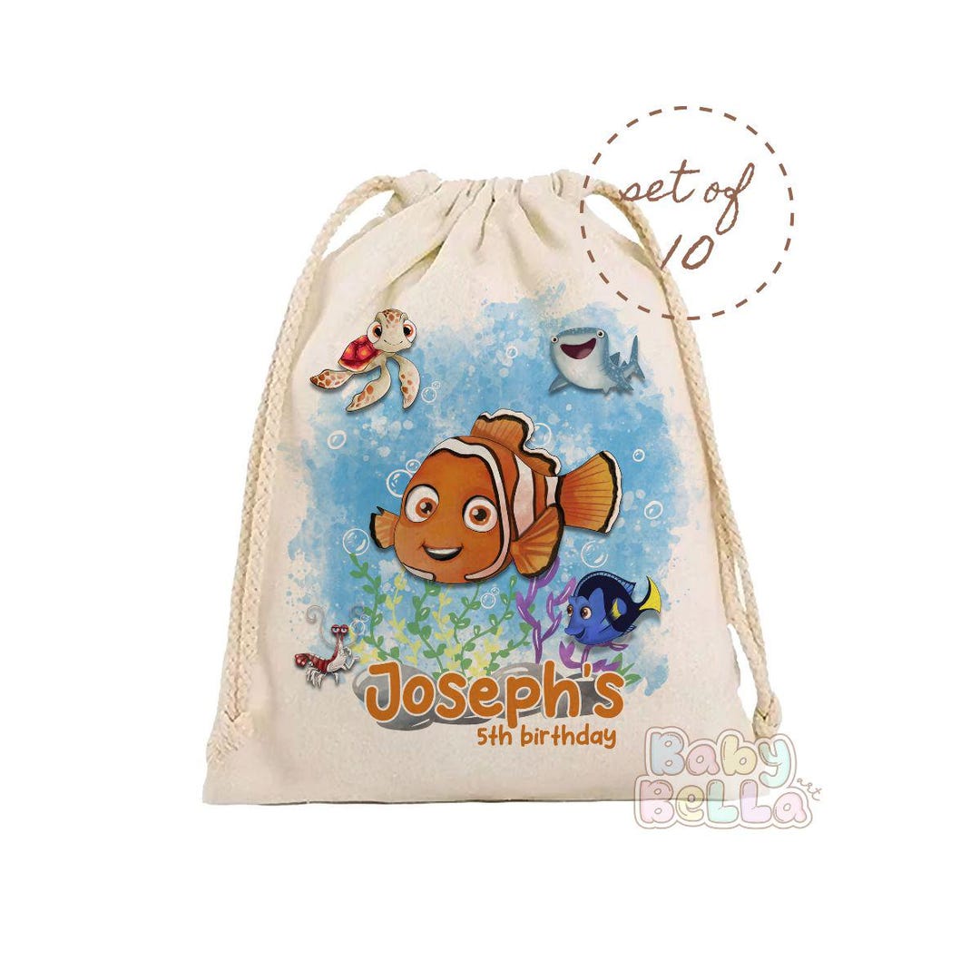 Finding Nemo Party Favor Bag - Cute Ocean Theme Birthday Goodie Bag ...