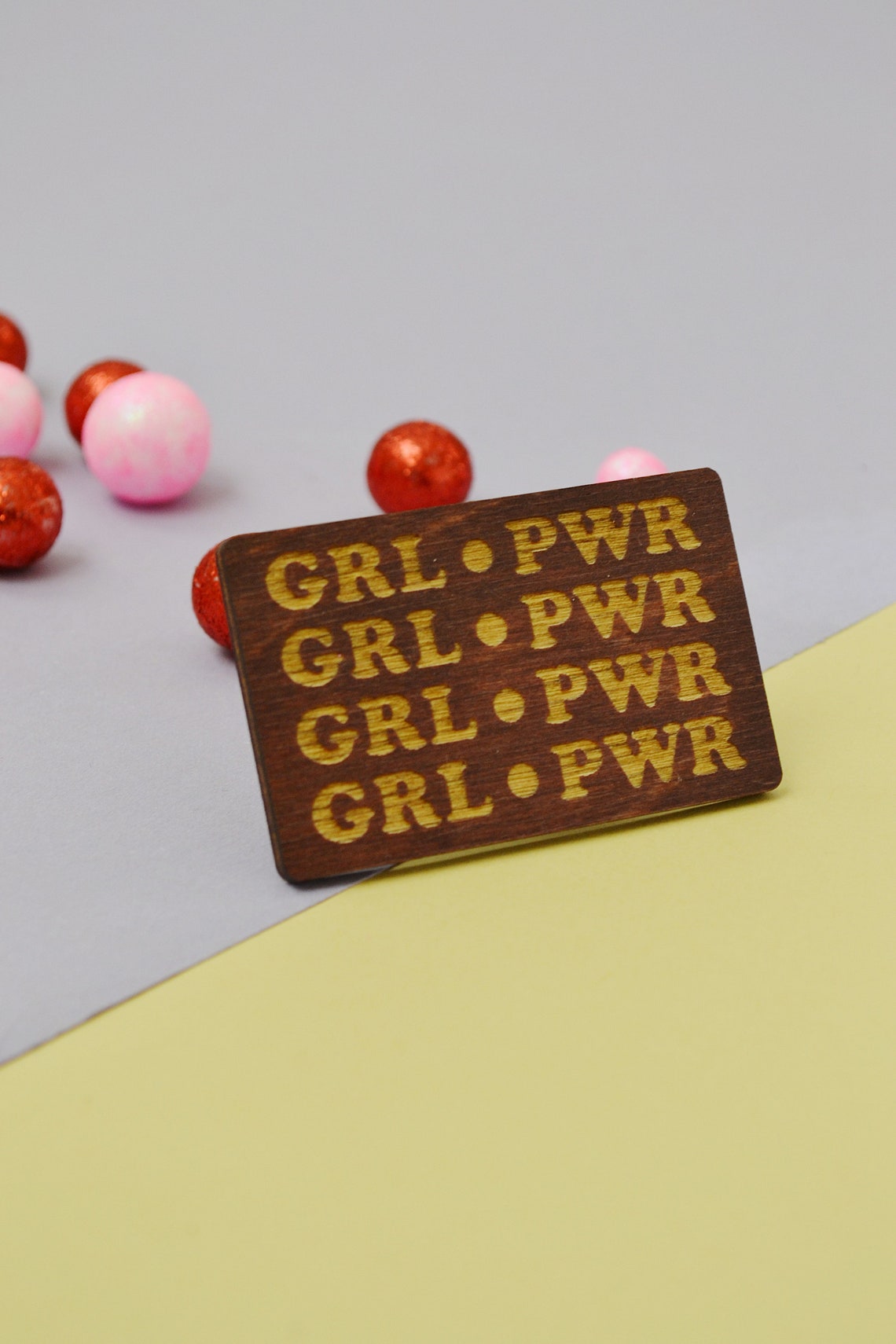 Custom Wood Pin | Bulk Ordering Available | Laser Engraved Pin | Custom ...