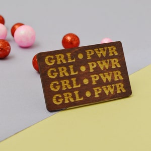 Custom Wood Pin Bulk Ordering Available Laser Engraved Pin - Etsy