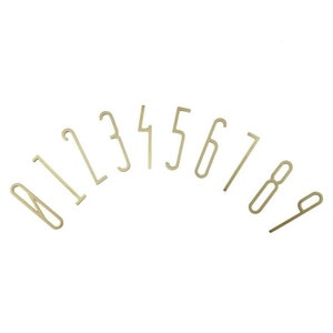Brass Letters | 2.8" Inches | Brass Numbers | Metal Letters | Nursery ...