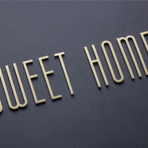 Brass Letters | 2.8" Inches | Brass Numbers | Metal Letters | Nursery ...