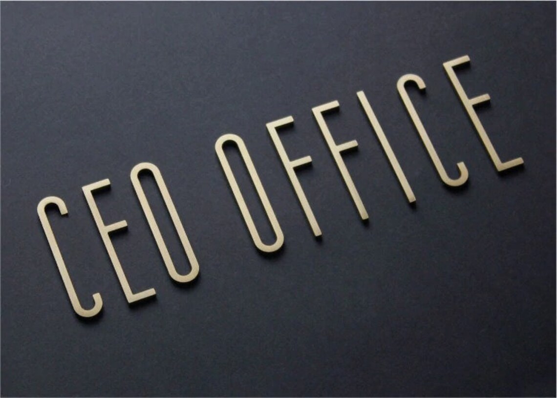 Brass Letters | 2.8" Inches | Brass Numbers | Metal Letters | Nursery ...