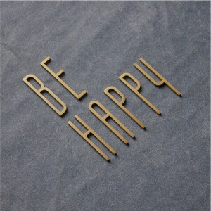 Brass Letters | 2.8" Inches | Brass Numbers | Metal Letters | Nursery ...