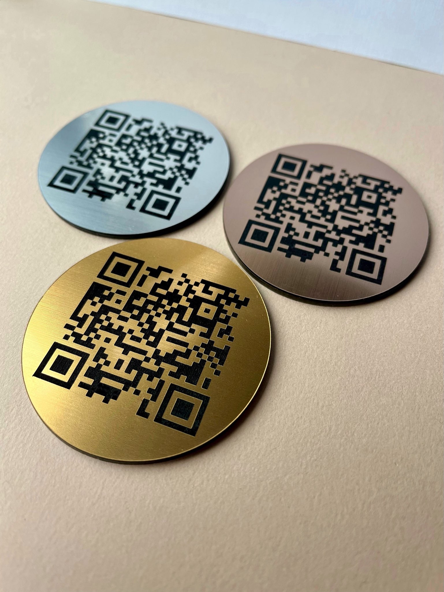 10 QR Code Cards Acrylic Card Custom Business Card Personalized Acrylic ...