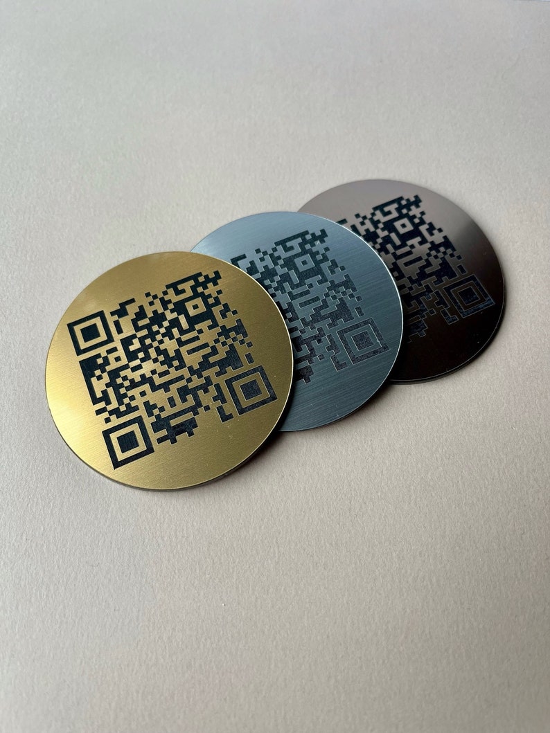 10 QR Code Cards Acrylic Card Custom Business Card Personalized Acrylic ...