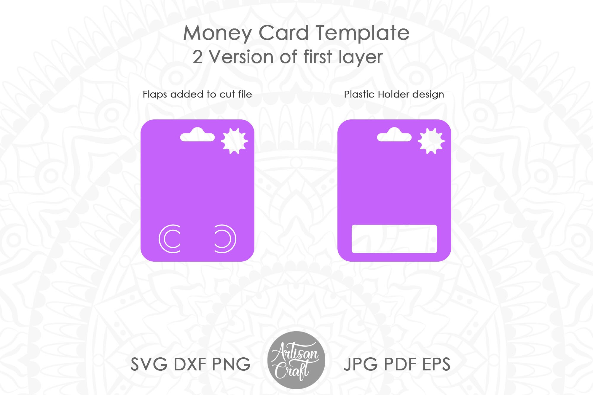 Money Holder Card SVG Money Card Template Money Card SVG - Etsy