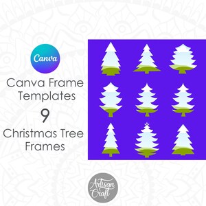Canva Christmas Tree Frame, Canva Frame, Editable Canva Frame - Etsy