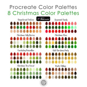Procreate Christmas Color Palette Christmas Colors Palette Procreate ...