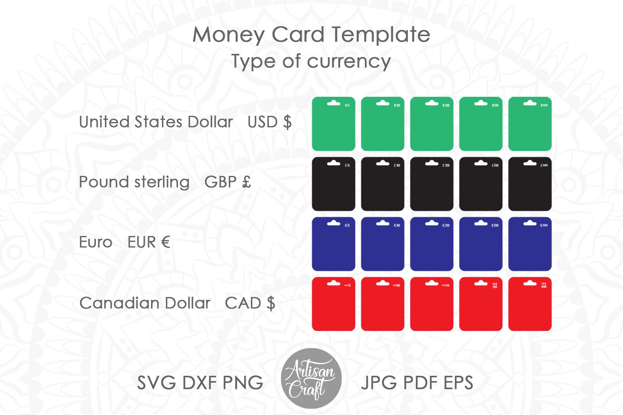 Money Card Template Money Card SVG Lip Balm Pouch Money - Etsy