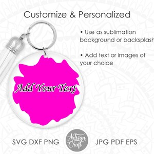 Brush Stroke SVG for Keychain, Strokes Keychain, Brushstroke Background ...
