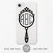 Hand Held Mirror SVG Laser Cut Files: Monogram Clipart (digital ...
