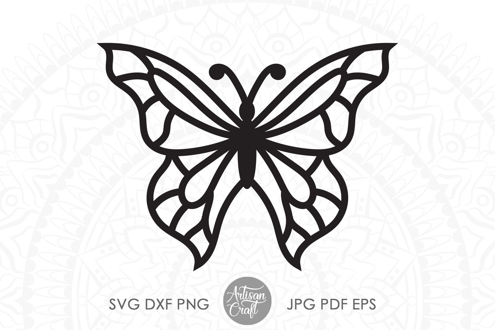Butterfly Clipart Svg Cut Files Dxf Files for Cnc Insect | Etsy