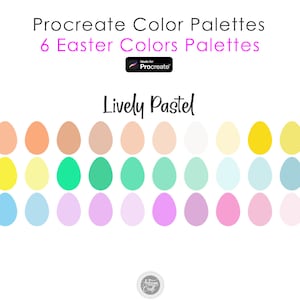 Easter Procreate Color Palette Pastel Color Palette Easter - Etsy