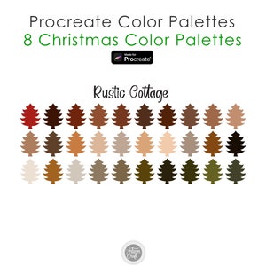 Procreate Christmas Color Palette Christmas Colors Palette Procreate ...