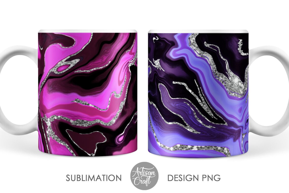Sublimation Mug Design Templates 11 Oz Mug Sublimation Etsy