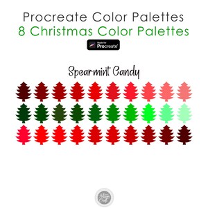 Procreate Christmas Color Palette Christmas Colors Palette Procreate ...