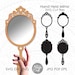 Hand Held Mirror SVG Laser Cut Files Mirror Clipart Hand - Etsy Canada