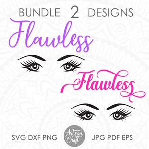 Flawless Svg, Cosmetic Bag Quotes, Makeup Bag Svg, Cut File, Cricut ...