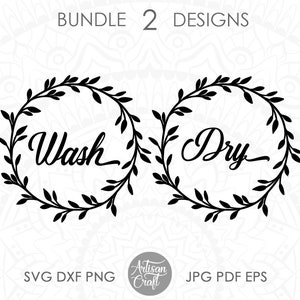 Wash Dry Svg, Wash Svg, Wash Dry Sign, Laundry Room, Farmhouse, Laundry ...