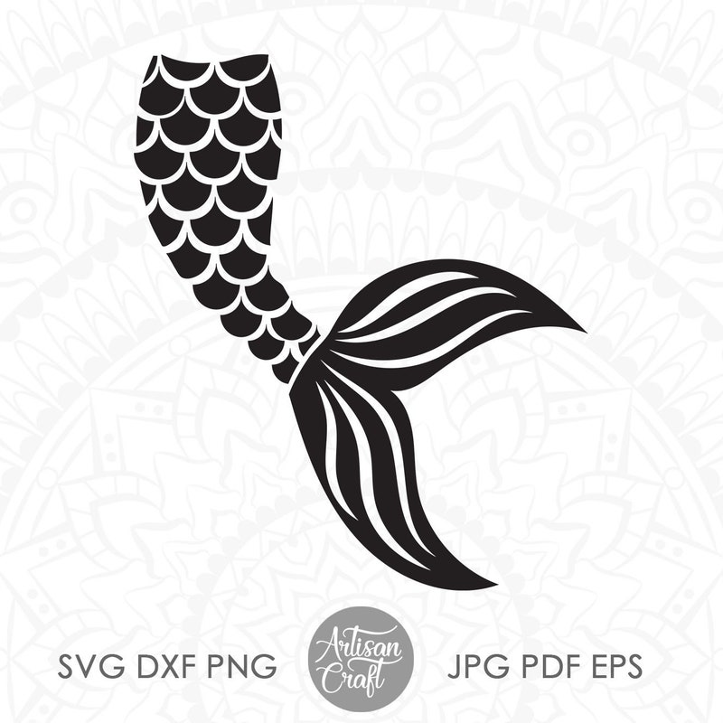 Mermaid Tail Svg - Etsy