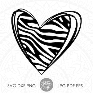 Tiger Heart SVG, Tiger Print SVG - Etsy