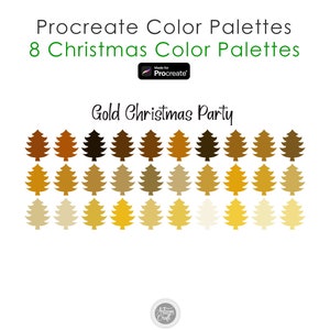 Procreate Christmas Color Palette Christmas Colors Palette Procreate ...