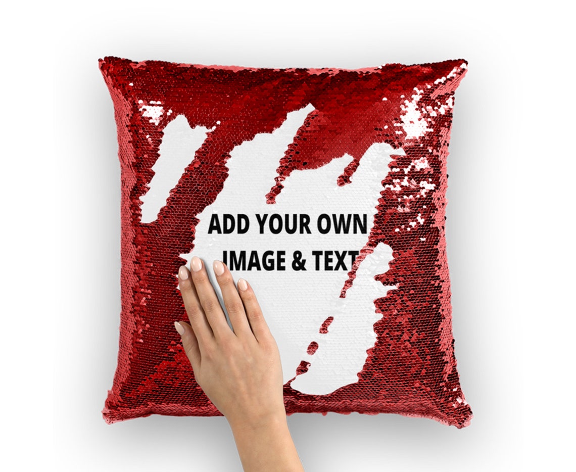 Personalized Sequin Pillow Mermaid Cushion Custom Sequin - Etsy