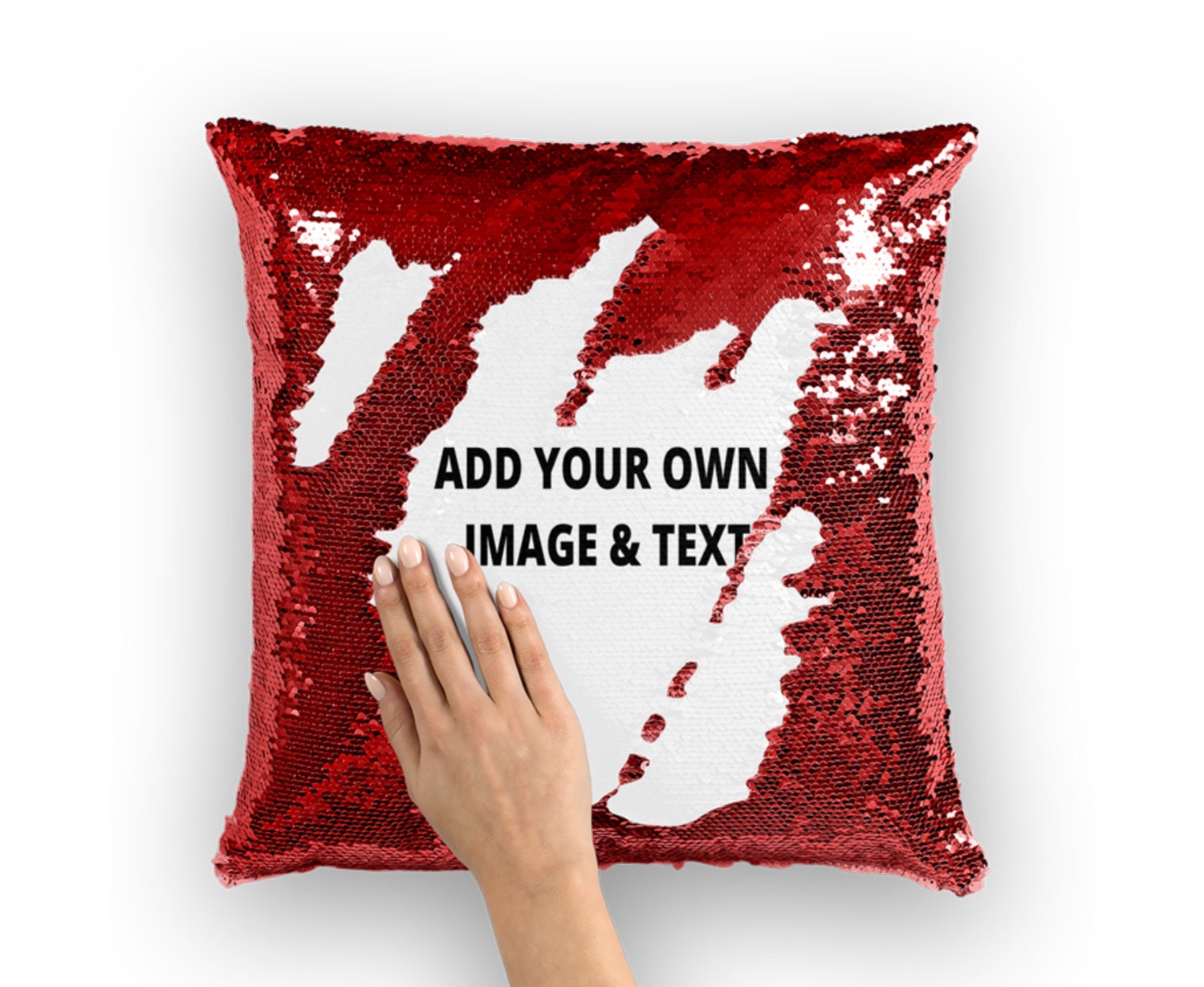 Personalized Sequin Pillow, Mermaid Cushion, Custom Sequin Throw Pillow ...