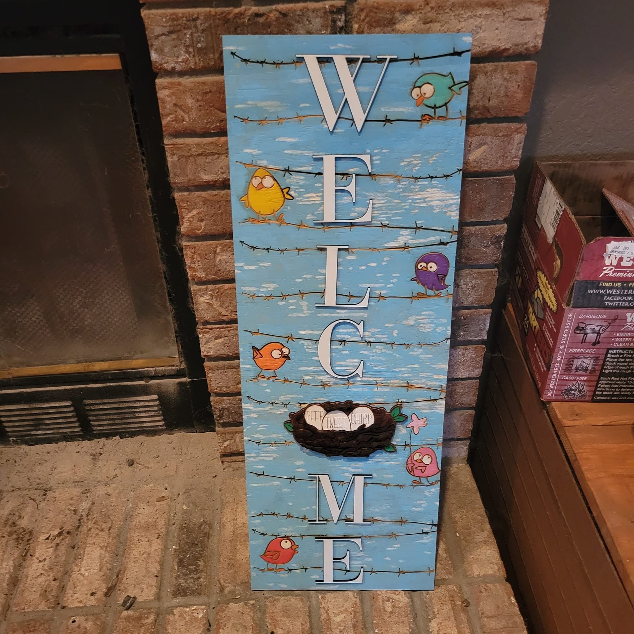 Bird Welcome Sign SVG Cut File for Glowforge **FILE ONLY** - Etsy