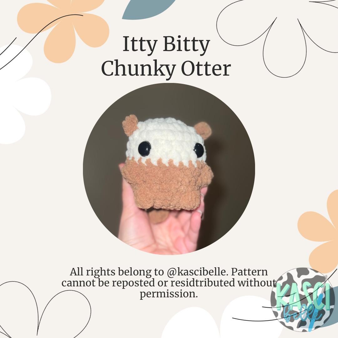 PDF Crochet Pattern Itty Bitty Chunky Otter - Etsy
