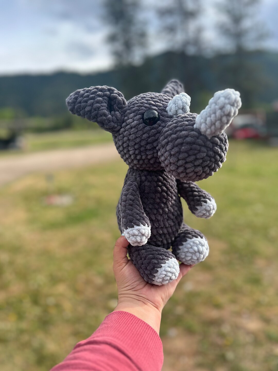 Rhino Stuffed Animal - Etsy