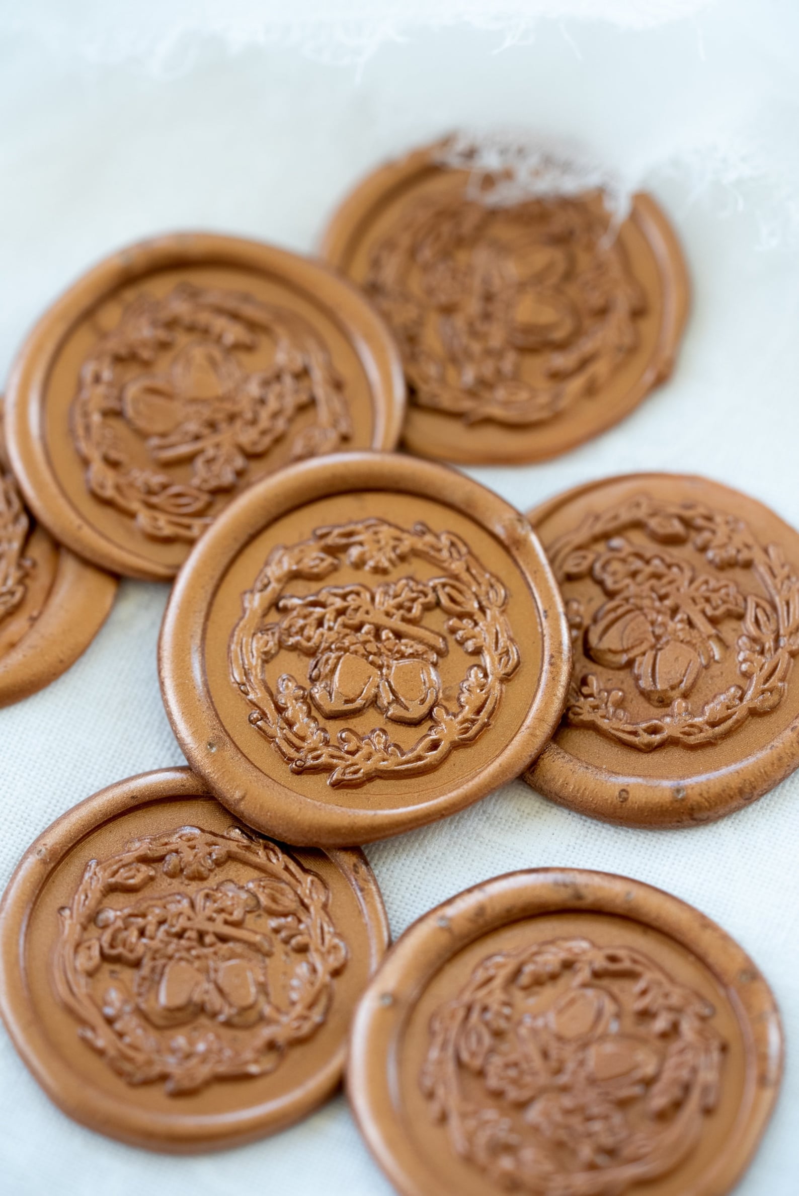 Acorn Bunch Self Adhesive Wax Seal Set of 10 Peel and Stick Wax Seal ...