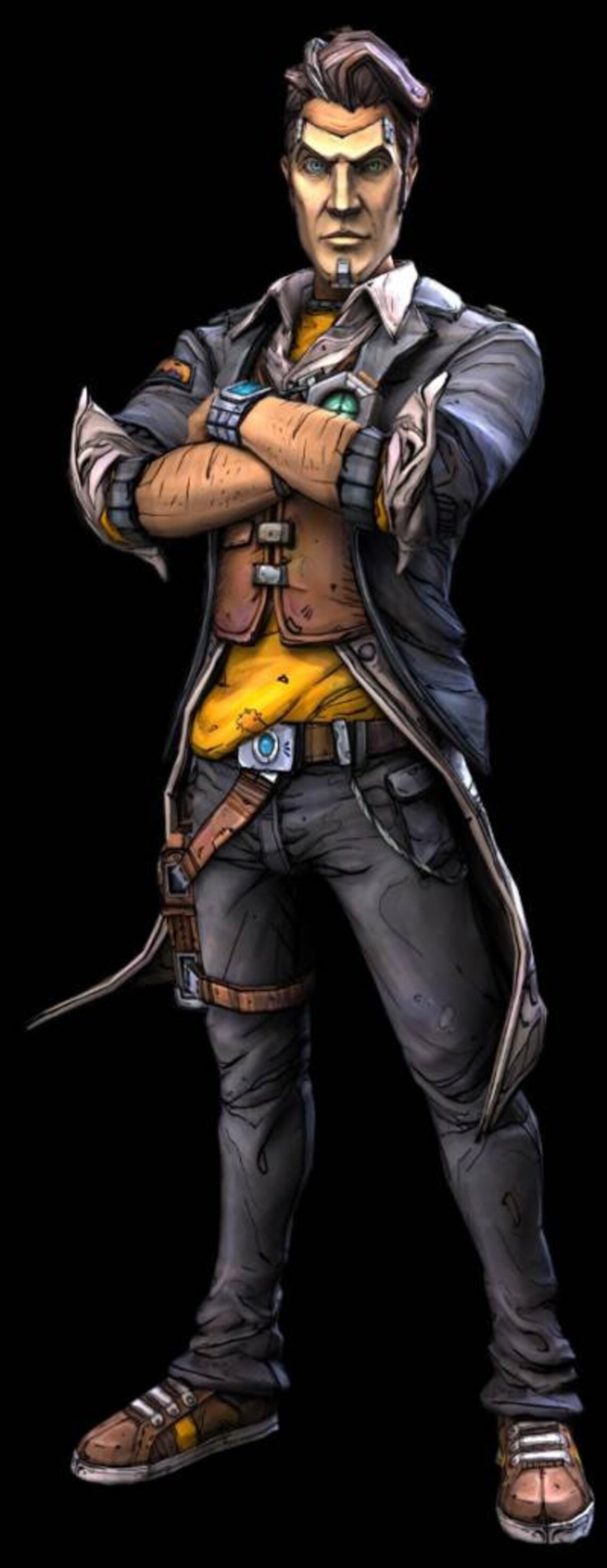 Borderlands Video Game Handsome Jack Cosplay Shirt Costume Cell Shaded ...