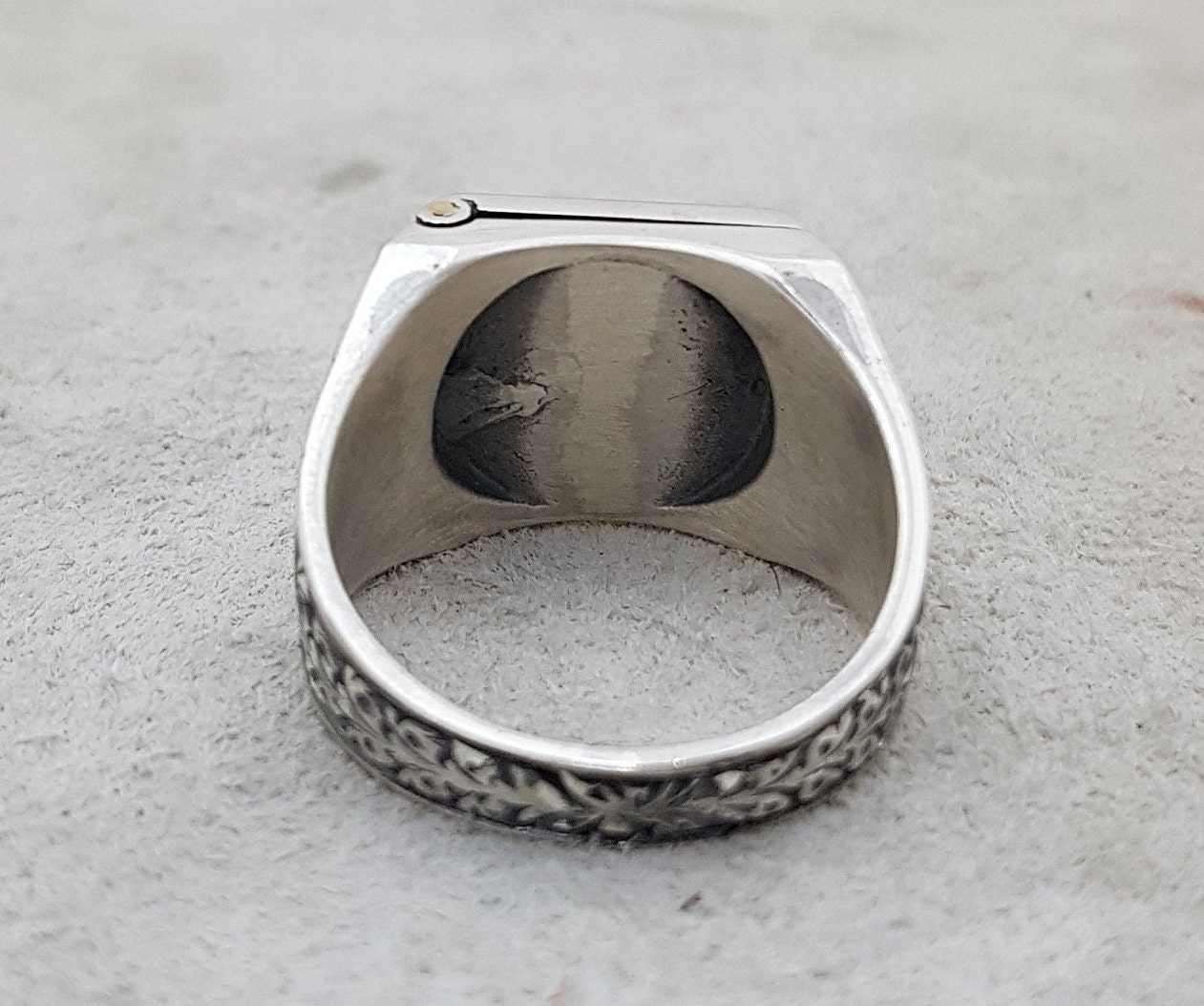 925 Sterling Silver Mens Ring secret box ring unique handmade | Etsy