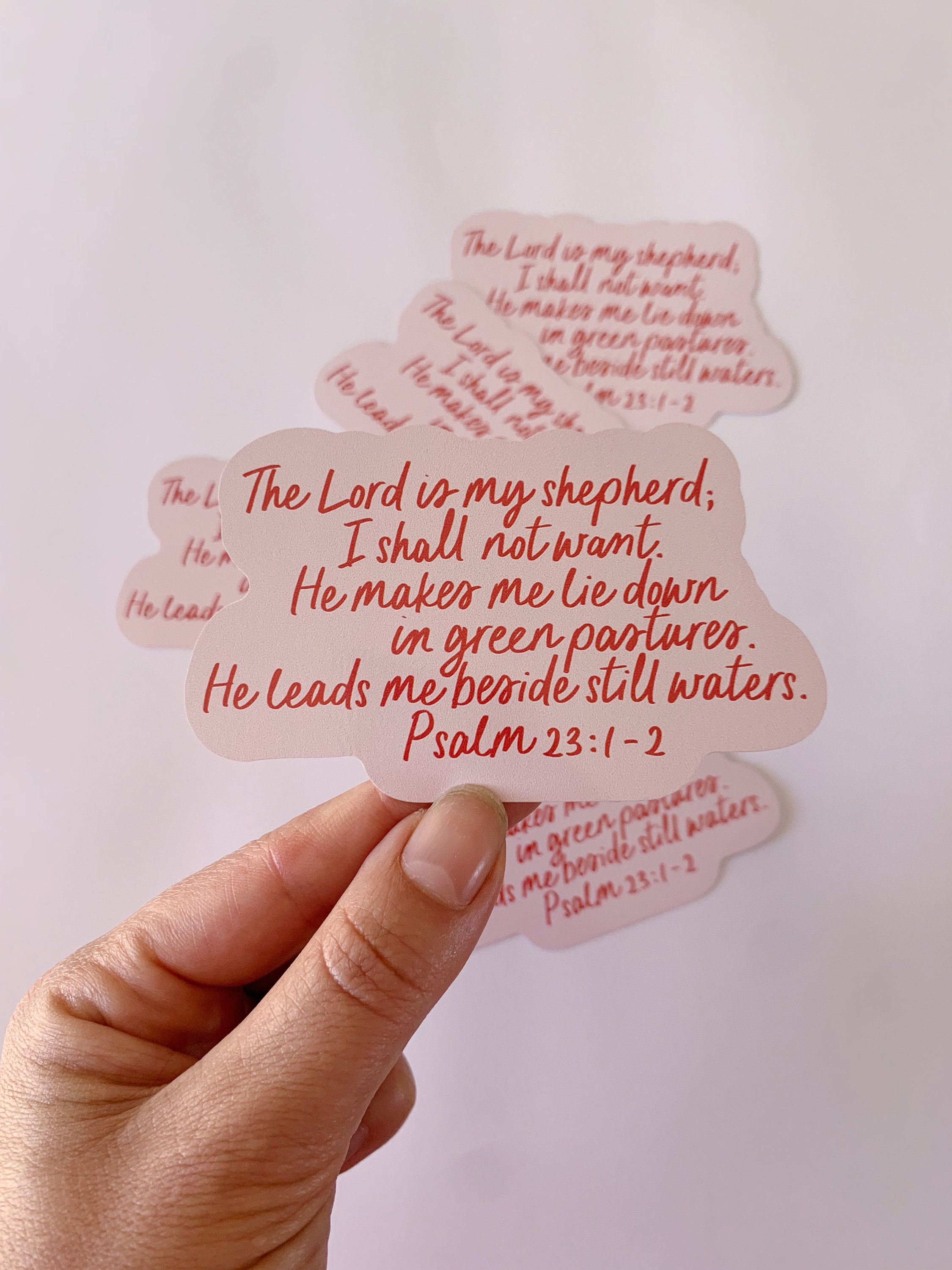 Psalm 23 Sticker, Christian Sticker, Bible Verse Sticker, Faith - Etsy