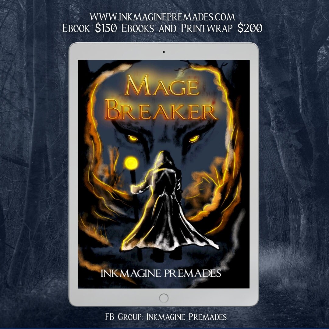 Premade Illustrated Fantasy Cover: Mage Breaker - Etsy
