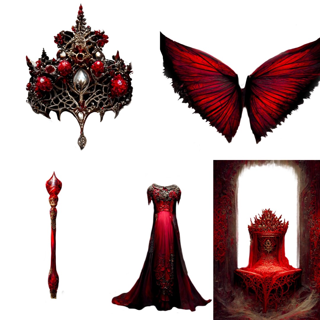 Red Queen: Fantasy Digital Stock Png Images for Photo - Etsy