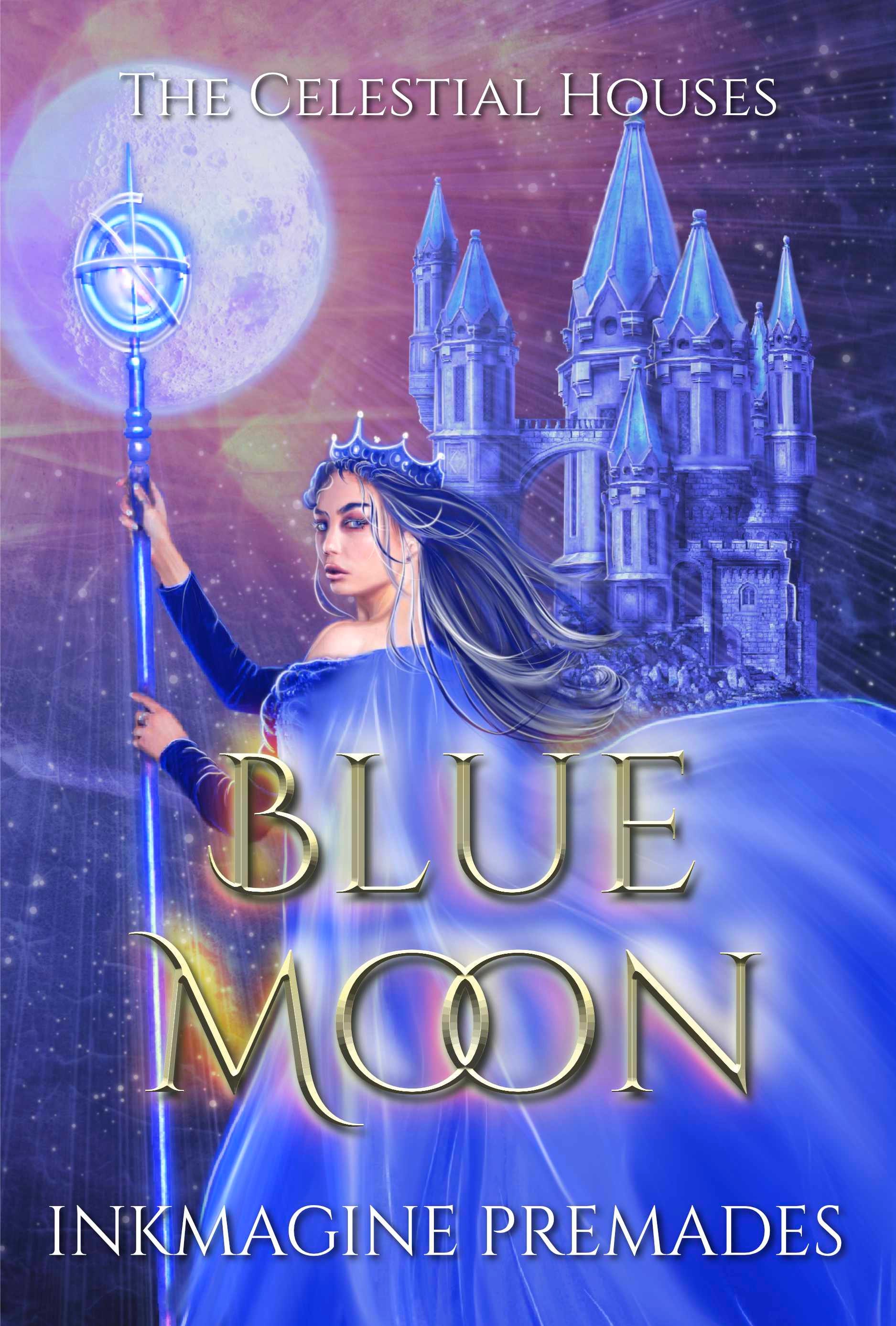 Premade Fantasy Book Cover: Blue Moon - Etsy