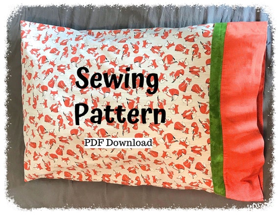 EASY 15-minute Standard Pillowcase Pattern | Etsy