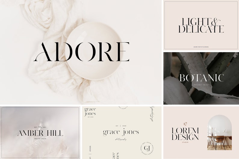 Modern Font Bundle Unique Branding Fonts Cricut Fonts Canva - Etsy
