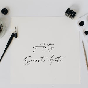 Modern Script Font, Brush Calligraphy Font, Signature Font Download - Etsy