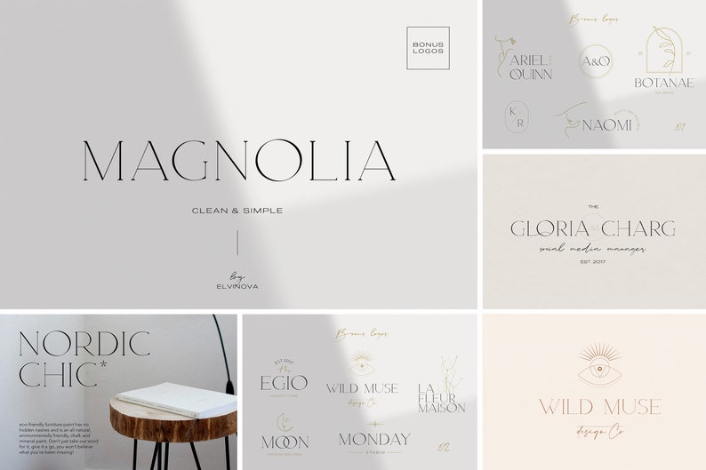Modern Font Bundle, Unique Typefaces and Logos - Etsy