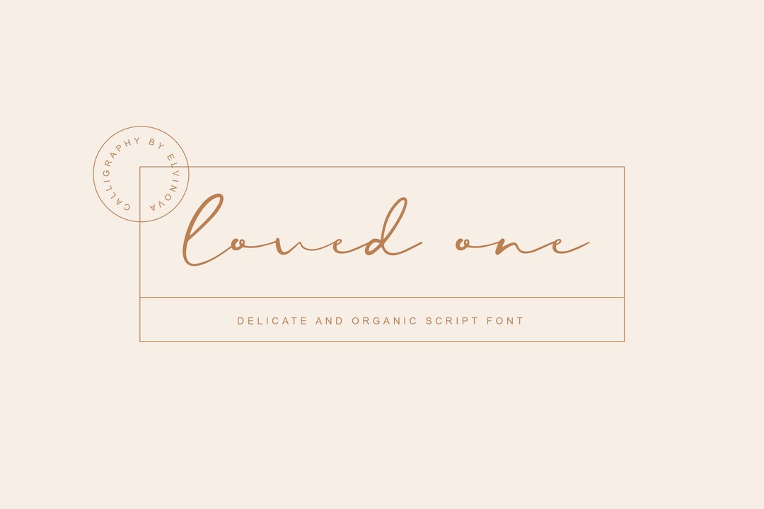 Delicate Script Font, Elegant Calligraphy Font, Organic Cursive Font - Etsy