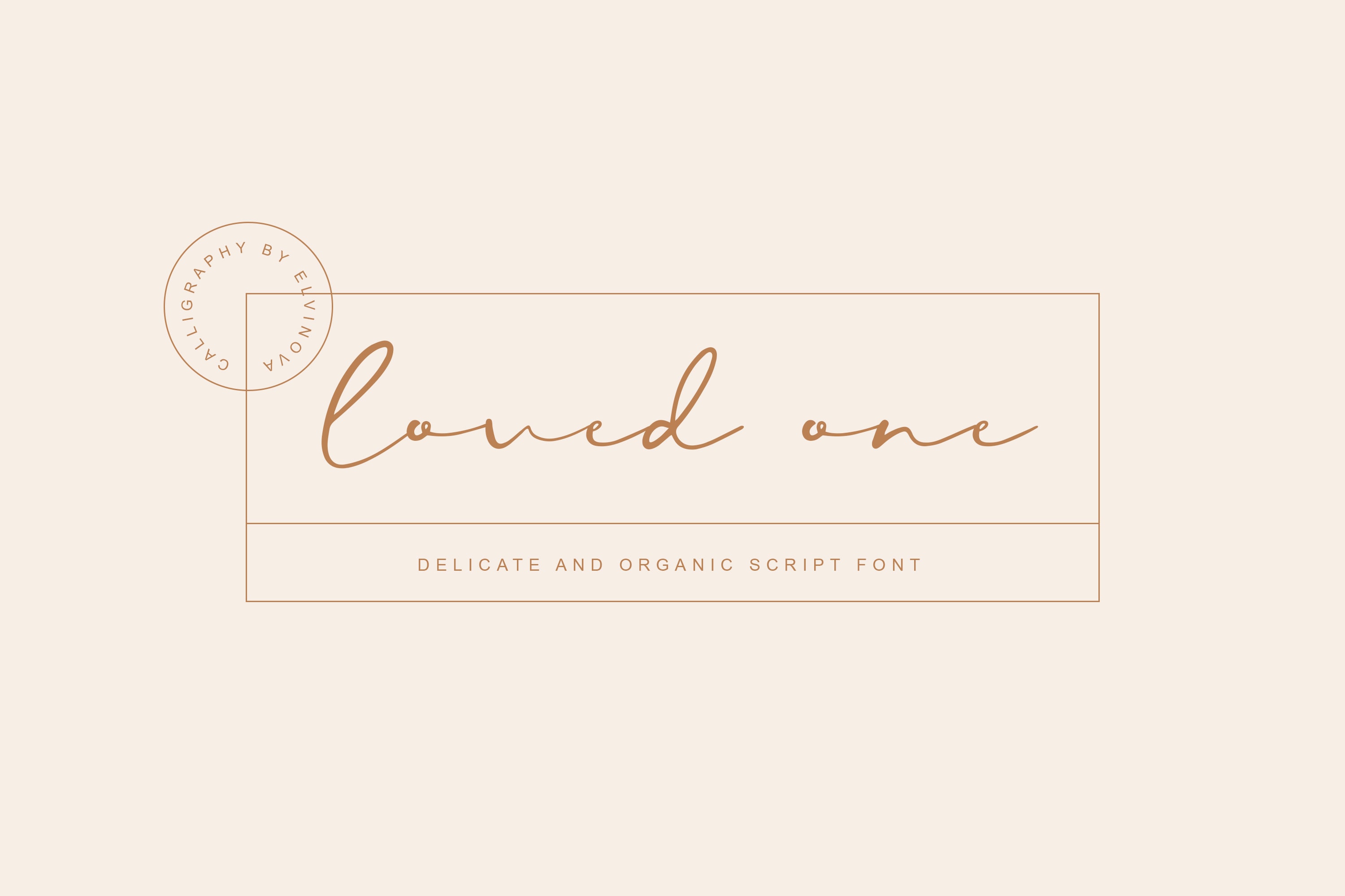 Delicate script font elegant calligraphy font organic | Etsy
